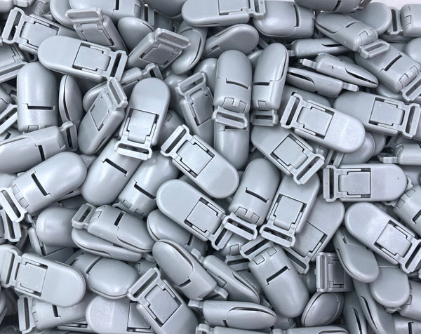 Gray Plastic Pacifier Clips – USA Silicone Bead Supply Princess Bead Supply