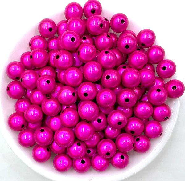12mm Hot Pink Miracle Beads – USA Silicone Bead Supply Princess Bead Supply