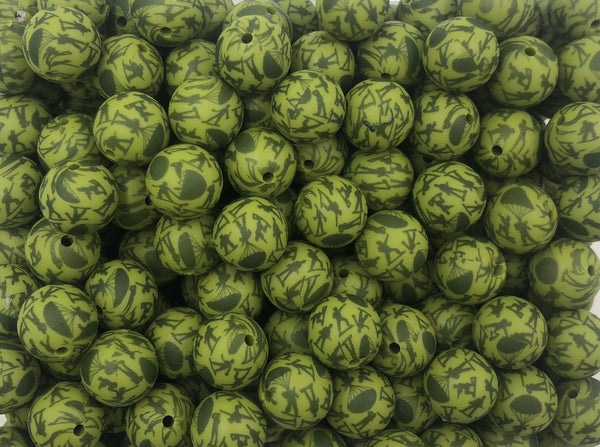 15mm Army Men Camo Silicone Beads – USA Silicone Bead Supply Princess ...
