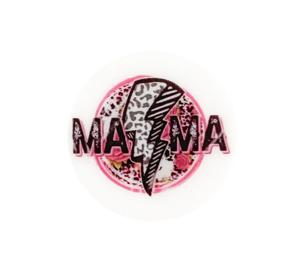 Mama Silicone Round Focal Beads--Lightening Bolt – USA Silicone Bead ...