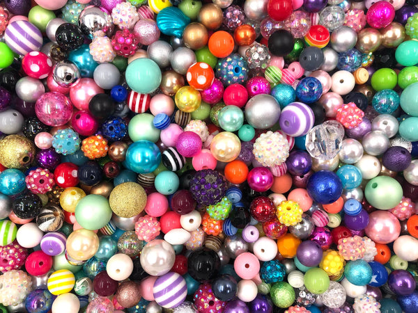 100 Mini Beads, Mix of Mini Beads, 8mm/10mm/12mm Beads – USA Silicone ...