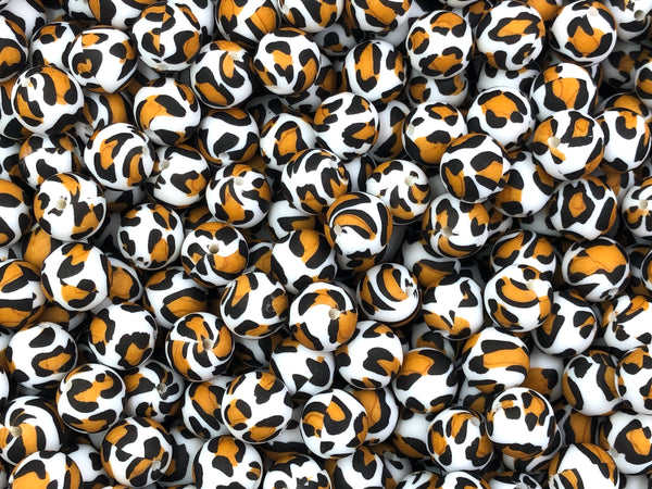 Big Cheetah Print Silicone Beads--15mm – USA Silicone Bead Supply ...