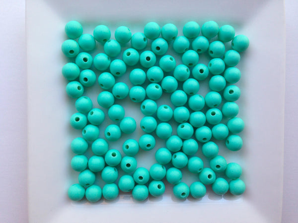 9mm Light Turquoise Silicone Beads – USA Silicone Bead Supply Princess ...
