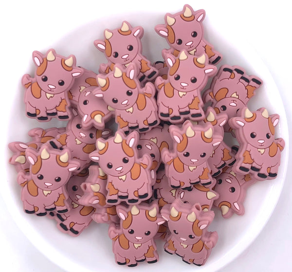 Goat Silicone Beads--Dusty Rose – USA Silicone Bead Supply Princess ...