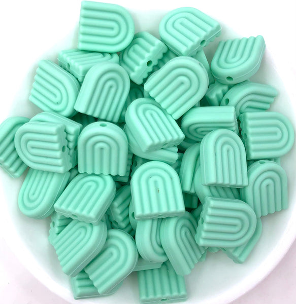 Mint Arch Rainbow Silicone Beads – USA Silicone Bead Supply Princess ...