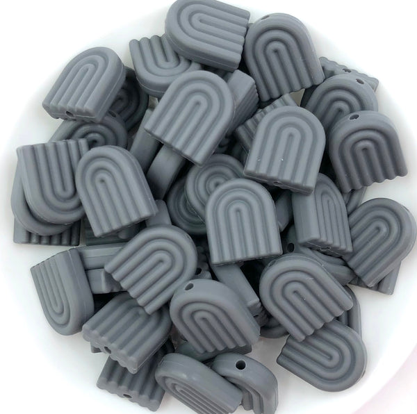 Gray Arch Rainbow Silicone Beads – USA Silicone Bead Supply Princess ...