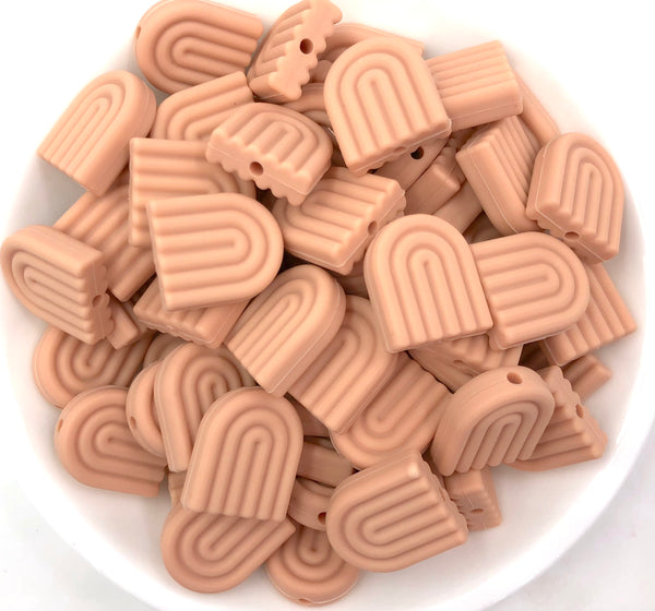 Peach Arch Rainbow Silicone Beads – USA Silicone Bead Supply Princess ...